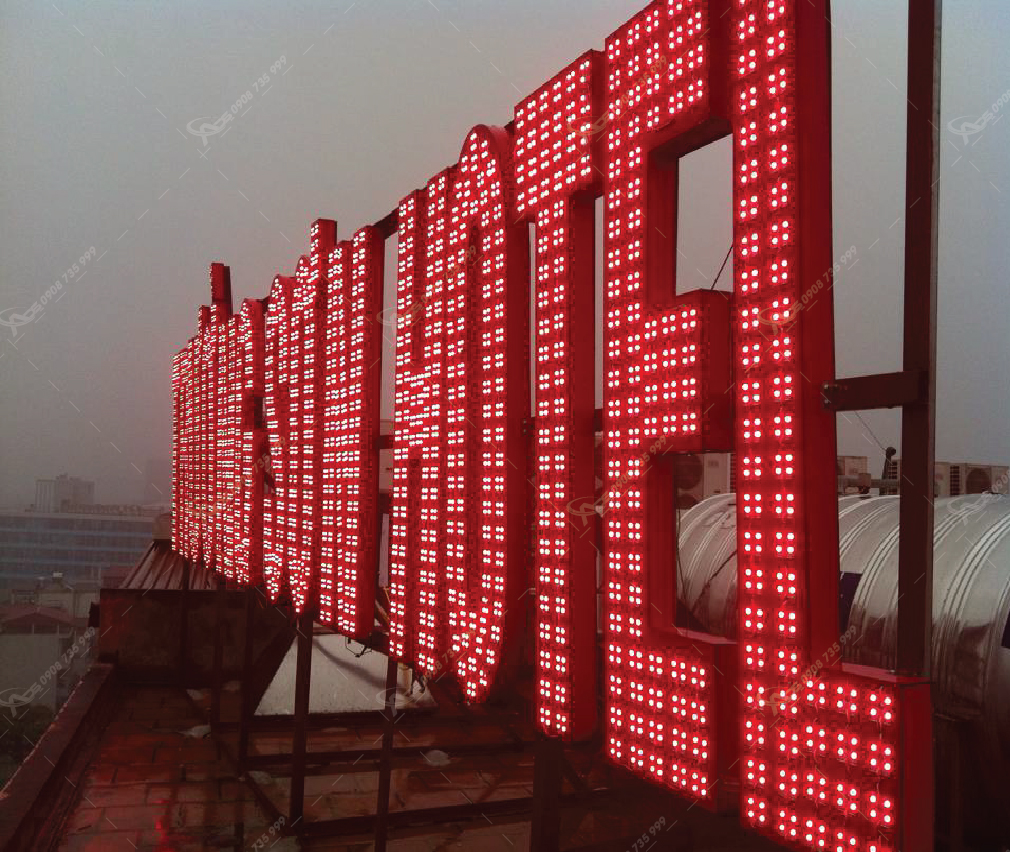 Chữ Nổi Quảng Cáo Cắm Đèn LED - Biển Quảng Cáo 24h
